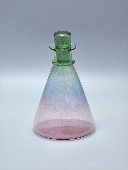 Cowdy Glass Workshop large conical decanter from Scarab Antiques