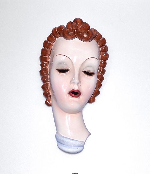 Royal Belvedere Austrian Art Deco pottery wall mask from Scarab Antiques