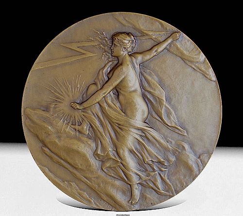 Charles Pillet boxed Electrical Engineering Union bronze medal from ...