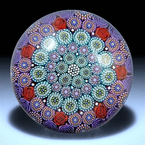 Mike Hunter/Twists Glass limited edition millefiori paperweight from ...